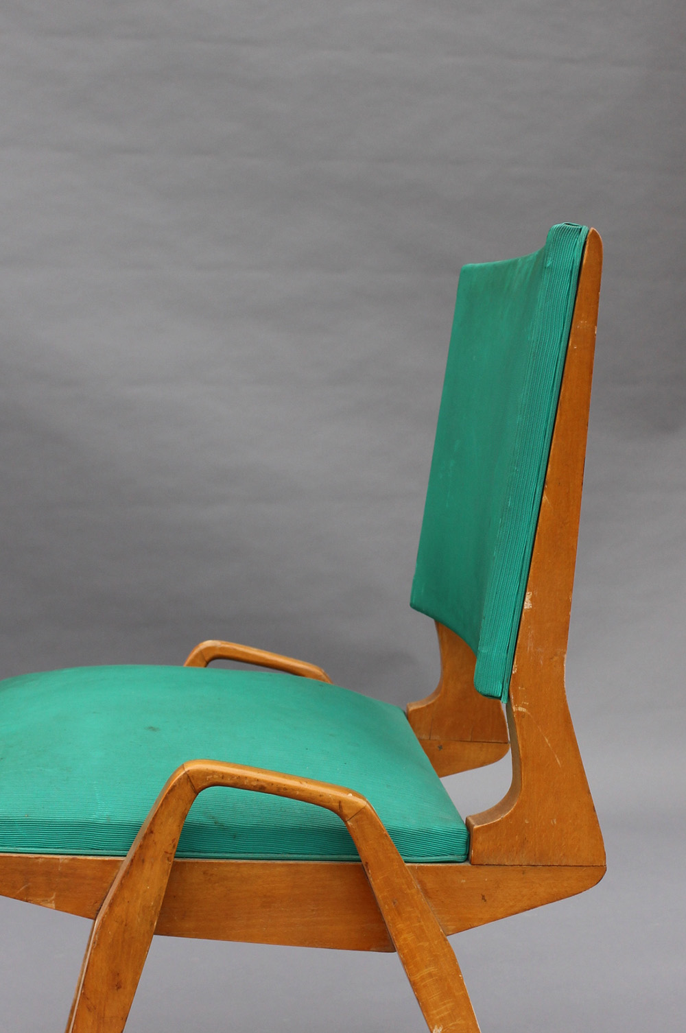Set of 16 French 1950s Beech Chairs by Ségalot - Conjeaud & Chappey